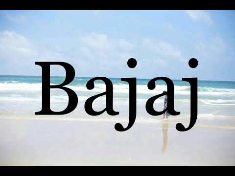 How To Pronounce Bajaj๐๐๐๐๐๐Pronunciation Of Bajaj