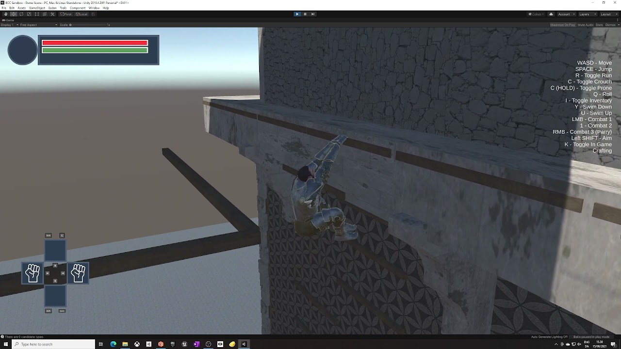 Ledge Climbing in Eadon Character Controller
