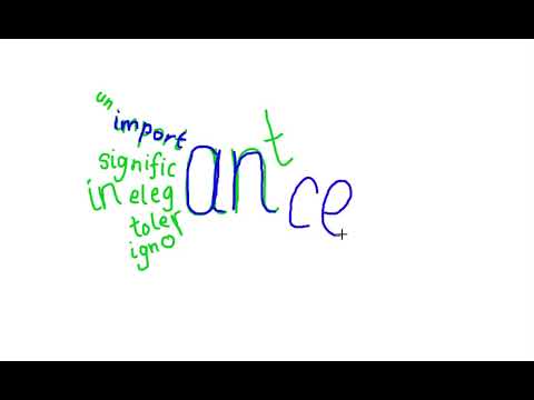 Suffix ance