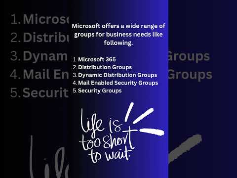 06 Types of Groups in Microsoft 365 #m365 #office365