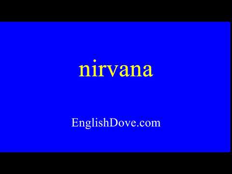 How to pronounce nirvana in American English.
