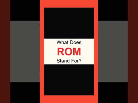 || What does ROM stand for? || #facts