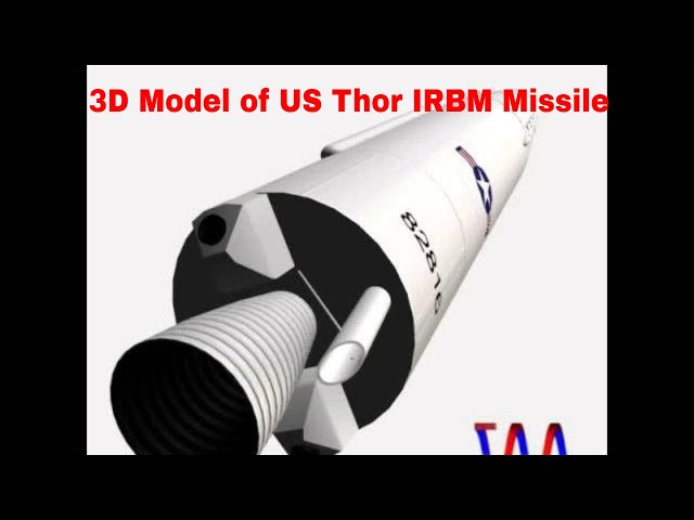 US Thor IRBM Missile 3D Model - FlatPyramid