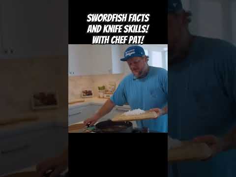 Facts about swordfish! And knife skills! With Chef Pat! #food #cooking #recipe #fish #fishmeat #bbq
