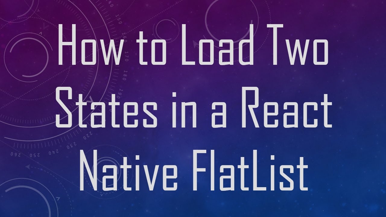 How to Load Two States in a React Native FlatList