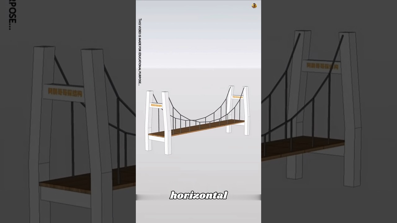 How Engineers Design Suspension Bridges #bridge #engineering #3danimation