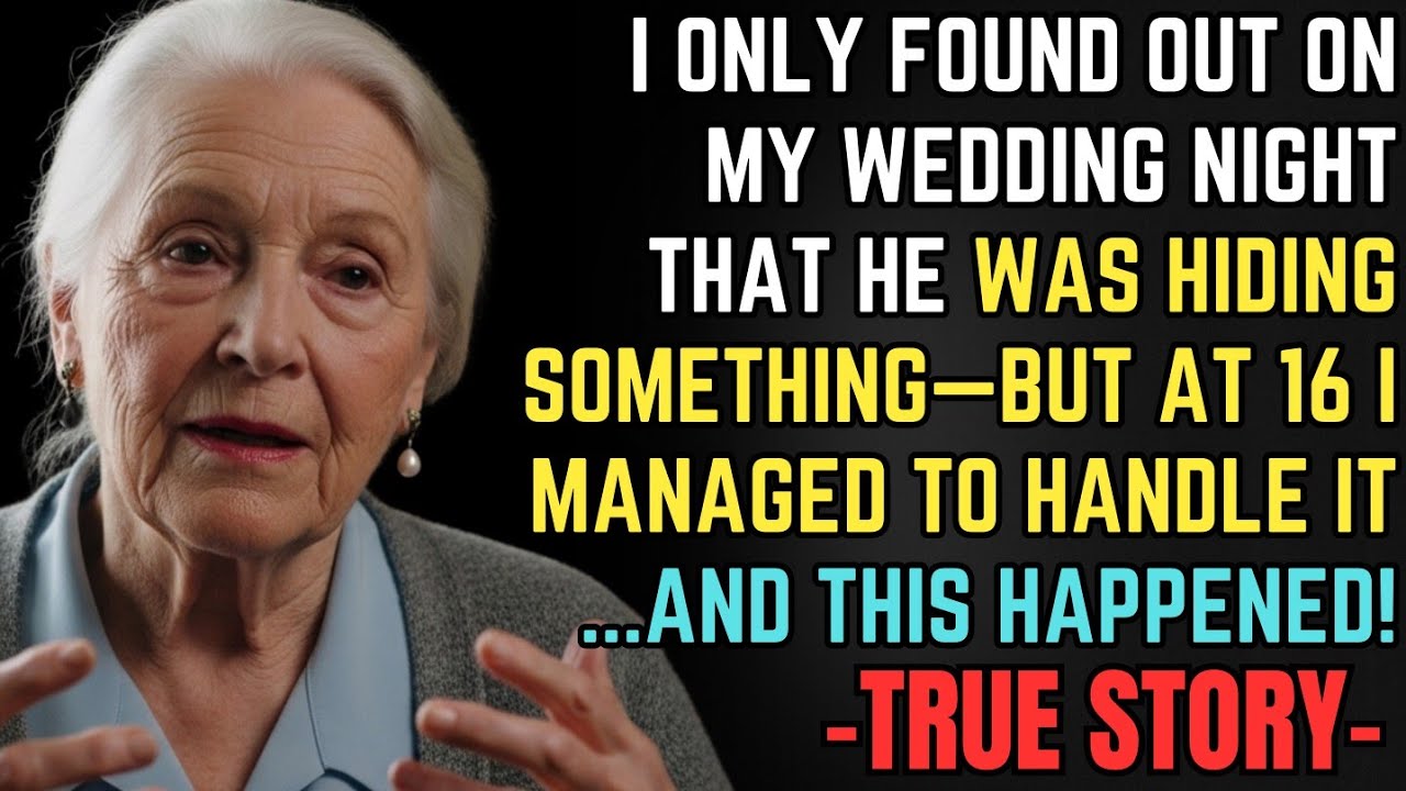 THIS GRANDMA'S TRUE STORY👵💔WHAT I FOUND OUT ON MY WEDDING NIGHT ABOUT MY HUSBAND WAS SHOCKED...