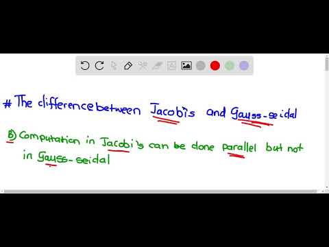 What is the main difference between Jacobi's and Gauss-Seidel methods? a) Convergence in Jacobi's m…
