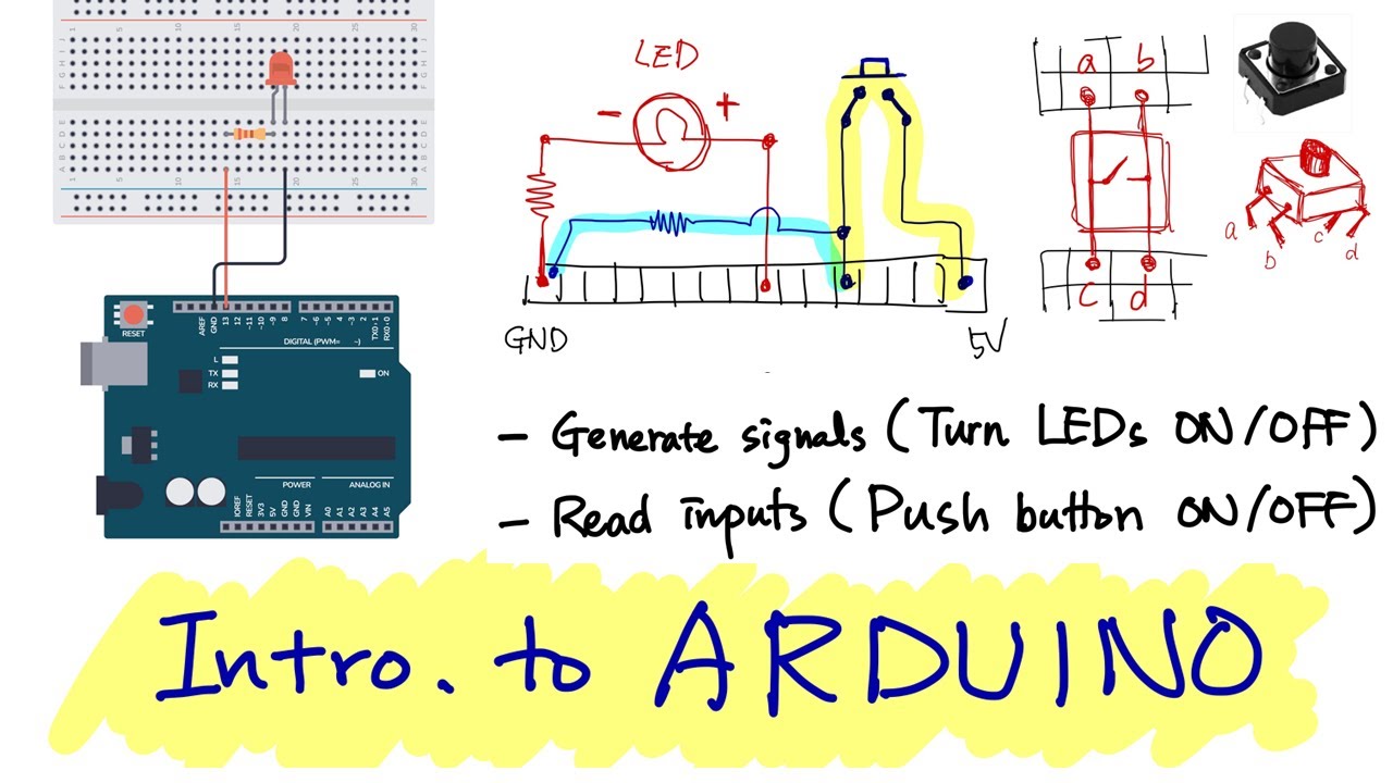 Arduino with LEDs and Push buttons | Step-by-step Lab Tutorial