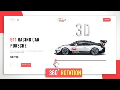 360 Degree Product View Website Design | 3D View Website Using HTML CSS and JQuery