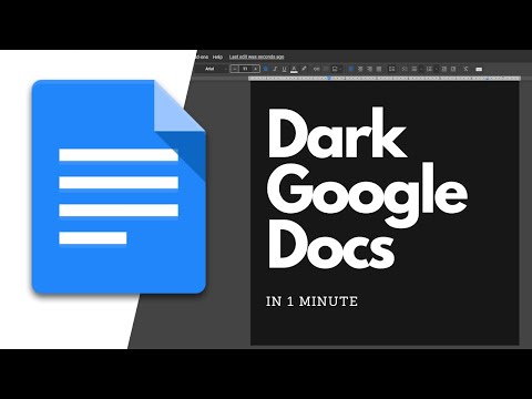 How to enable DARK MODE on Google Docs for Web | Chrome/Edge