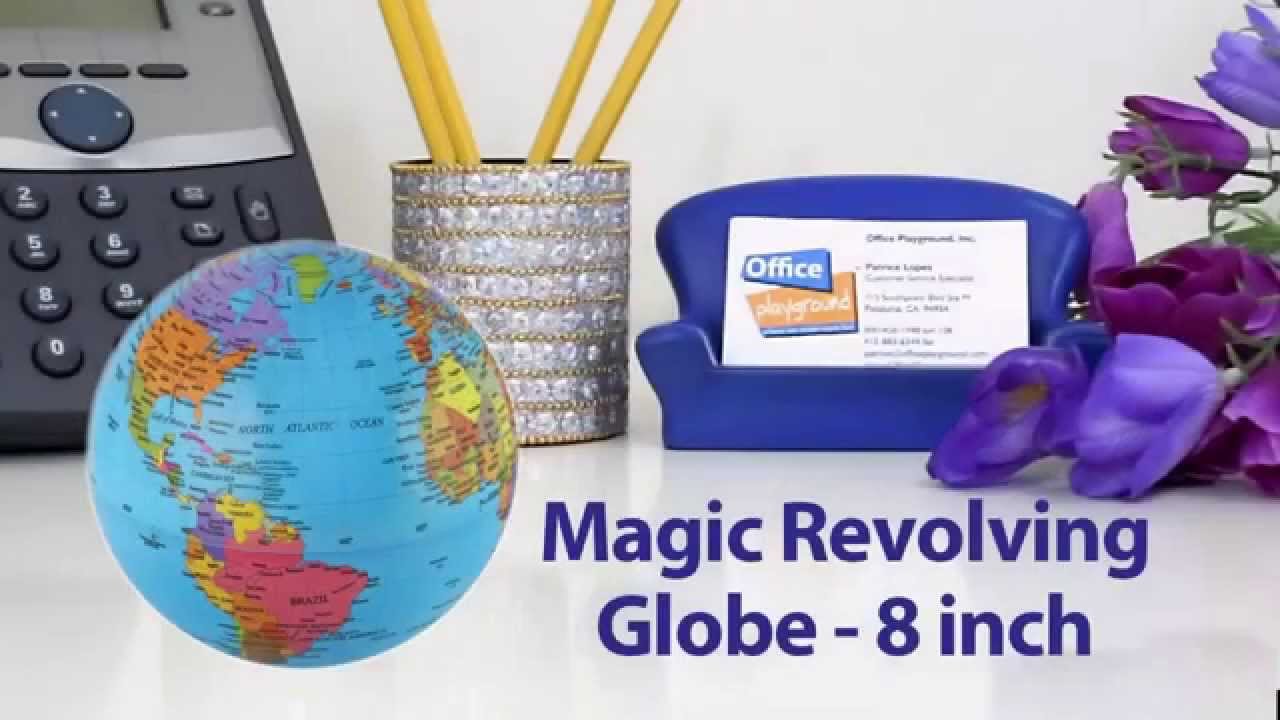 Magic Revolving Globe - 8 inch