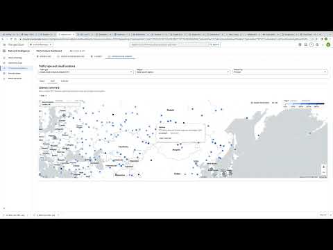 Google Cloud Network Performance Dashboard overview