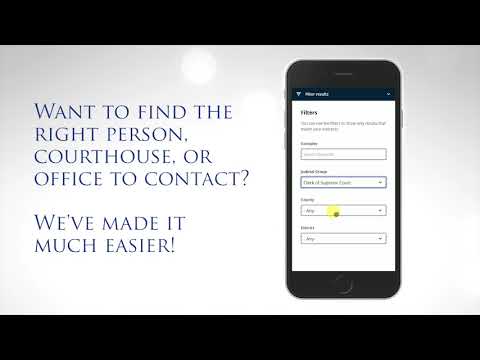 NCcourts.gov Tutorial - Judicial Directory