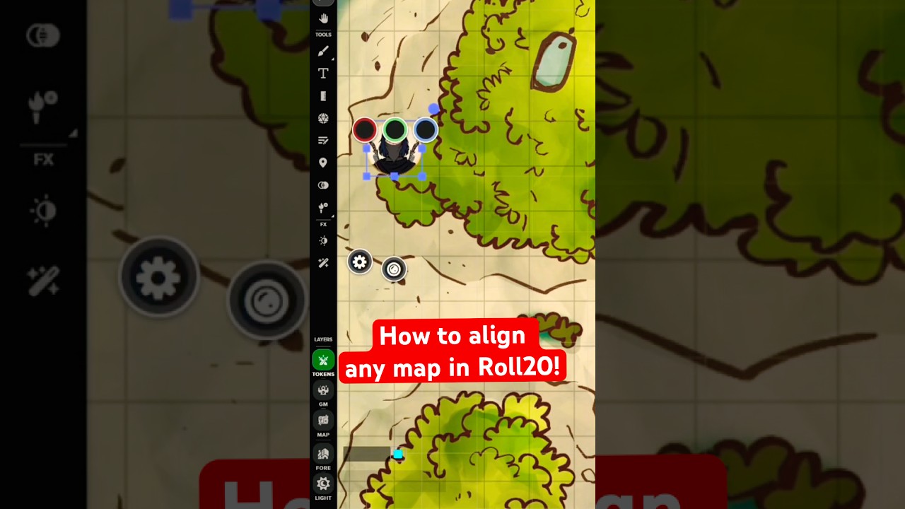 Easy Tip! 💡 How to align any gridded map in Roll20 VTT