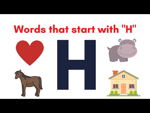 Words That Start with H for Kids