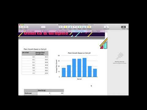 Creating Graphs in Numbers for Mac
