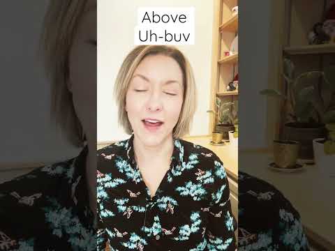 How to Pronounce ABOVE - #SHORTS Quick English Pronunciation Mini Lesson