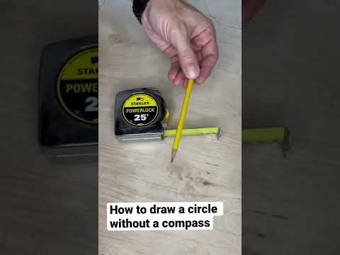 Drawing a circle without a compass
