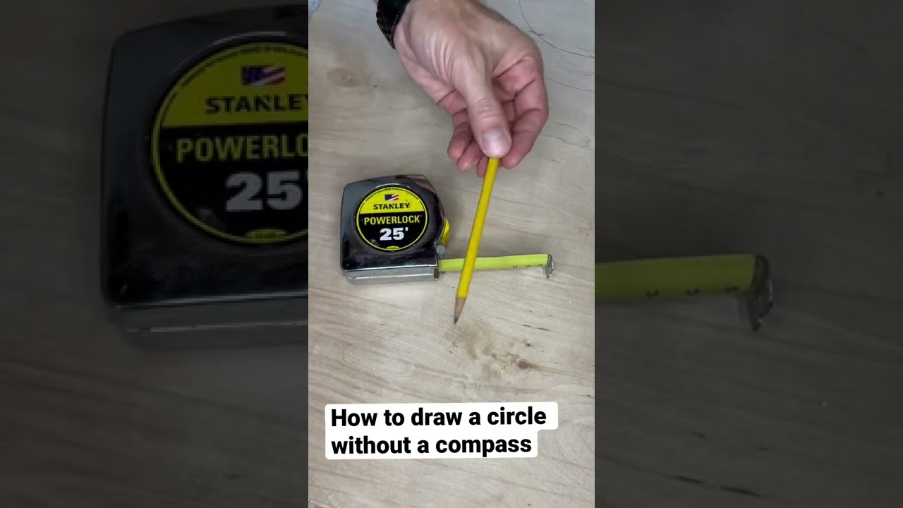 Drawing a circle without a compass