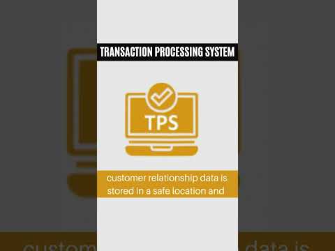 Transaction Processing System (TPS)