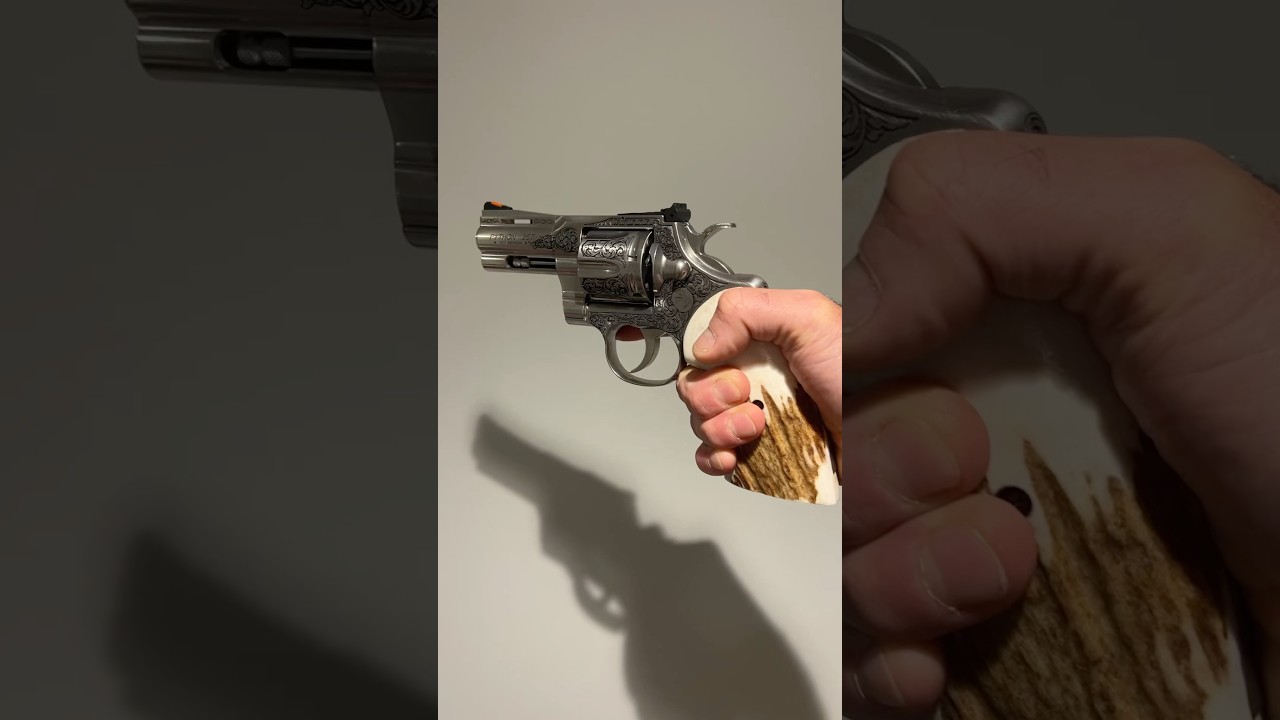 Custom and Collectible Firearms Colt Python Stag .357 at The Gun  Parlor #coltpython #gunculture