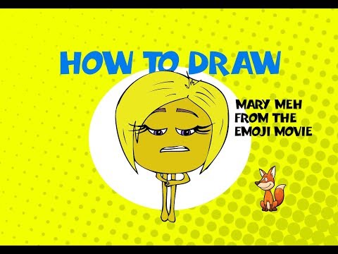 How to draw Mary Meh from the Emoji Movie – STEP BY STEP GUIDE – ART ...