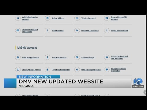 Virginia DMV has new website