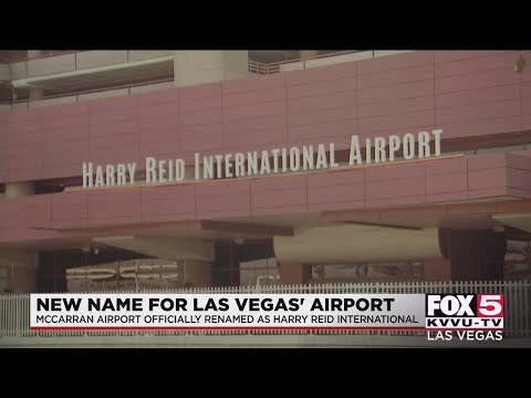 Las Vegas marks Harry Reid International Airport name change
