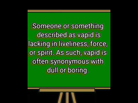 How to say Vapid | Meaning and pronunciation of Vapid #english #shorts
