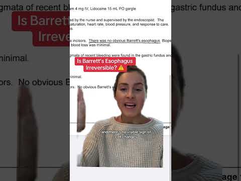 Is #BarrettsEsophagus Reversible? 🔥 Full video👇 #GERD #AcidReflux #heartburn #lpr