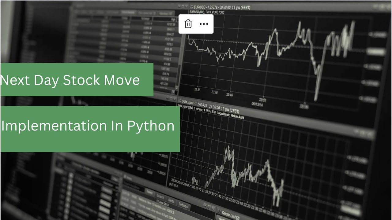 Algorithmic Trading With Python | Determining the Stock Price Movement For Next Day  | Part 2