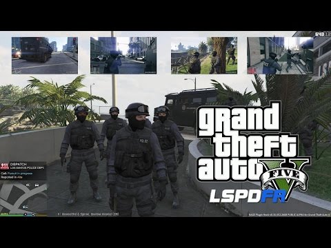 GTA 5 - LSPDFR - EPiSODE 12 - LET'S BE COPS - LAPD SWAT(GTA 5 PC POLICE MODS)