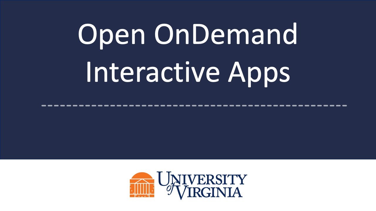 Open OnDemand Interactive Apps