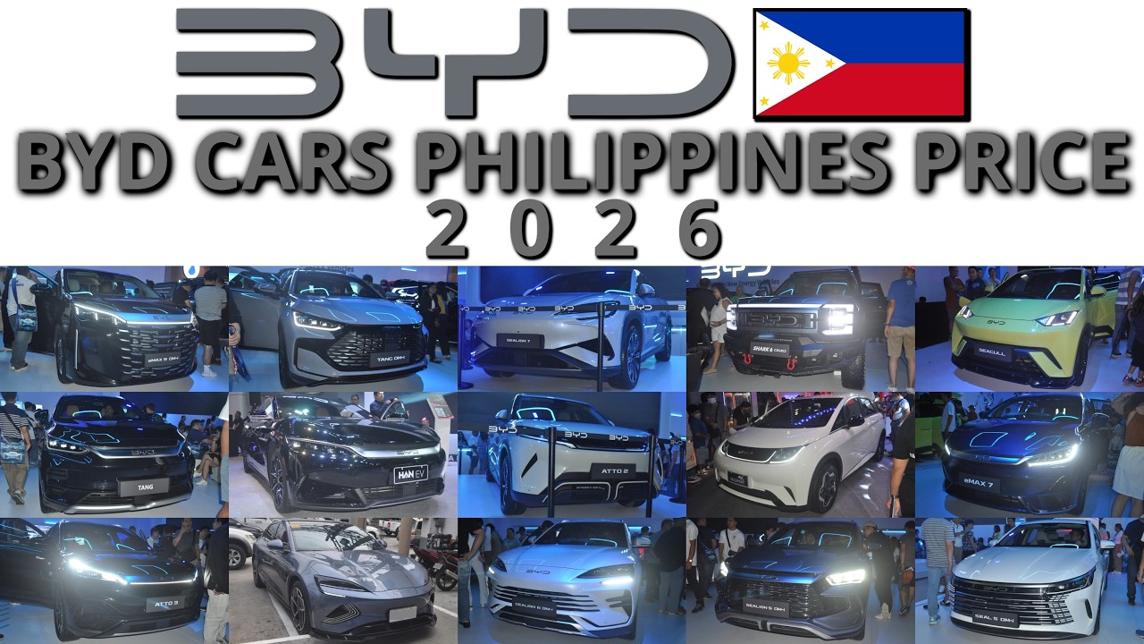 BYD Cars Philippines Price for 2026 | Sealion 7, Atto 2, eMAX 9, Tang DM-i & More