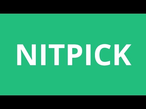 How To Pronounce Nitpick - Pronunciation Academy