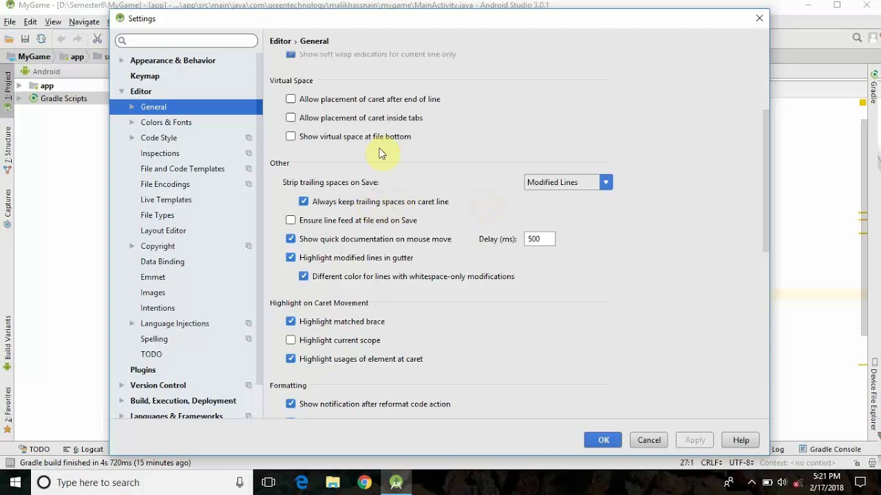 How to enable Documentation in Android Studio