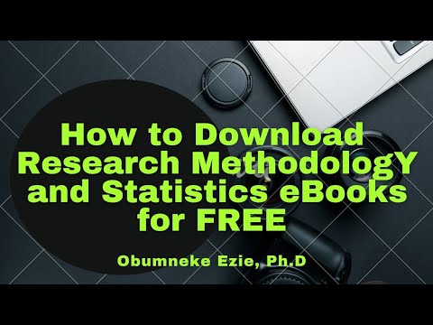 How to Download Research Methodology and Statistics eBooks for FREE
