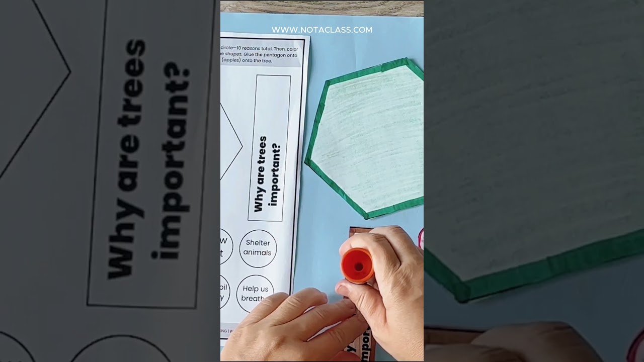 Arbor Day Tree Writing Craft | Arbor Day Tree Shapes Activity | Happy Earth Day, Earth Week