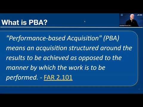 CSAW Webinar — Understanding Performance Based Acquisition (FY24)