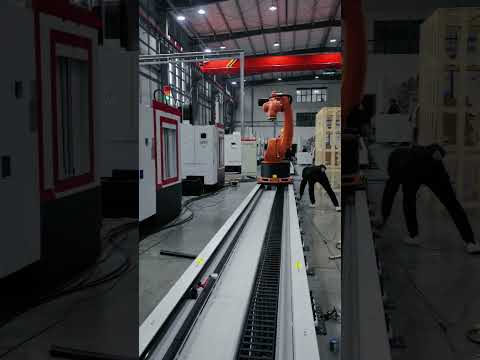 🚀 Robot Linear Track – Flexible Application Showcase#track #rail #evsrobot #smartfactory #robot