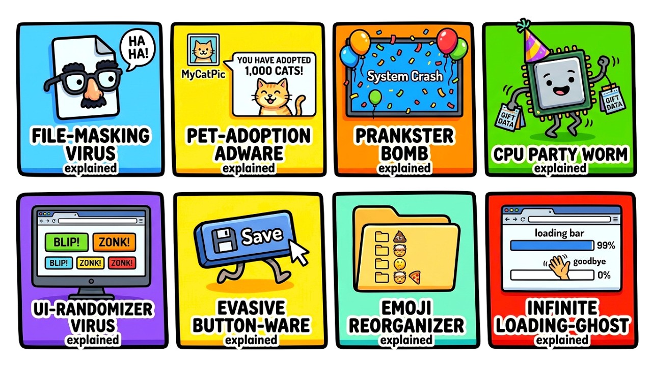 The Most FUNNY Computer Viruses Explained In Detail