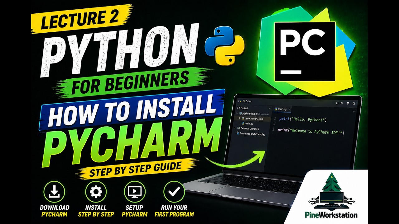 Python Tutorial #2 | How to Install PyCharm Step by Step (2026)
