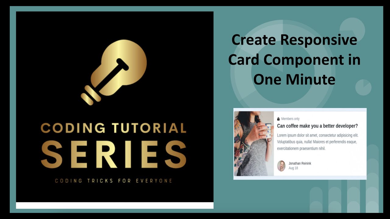 How to Create Responsive Card Component Using Tailwind CSS #responsive #tailwind #tailwindcss