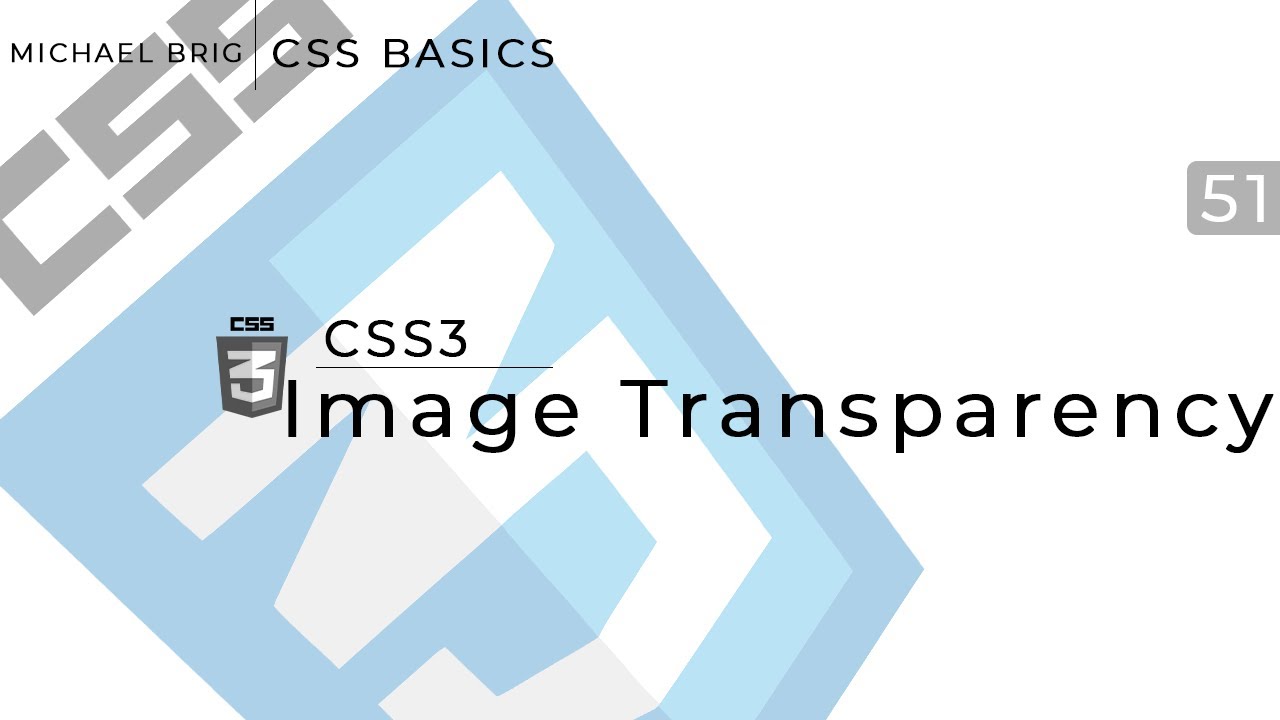 CSS Basics - Image Transparency