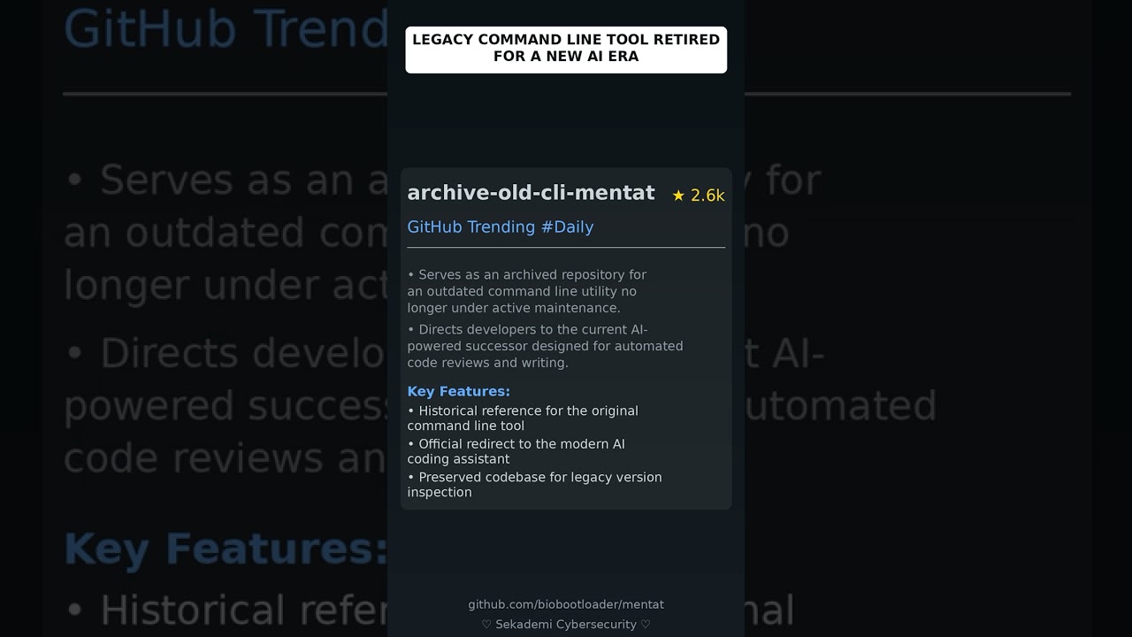 GitHub Trending Repositories: AbanteAI/archive-old-cli-mentat 🇬🇧
