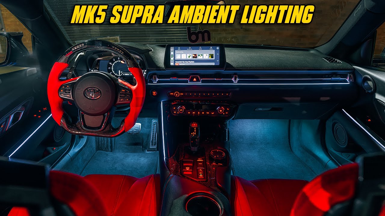 MK5 Supra Ambient Lighting Kit Install *Looks INSANE*