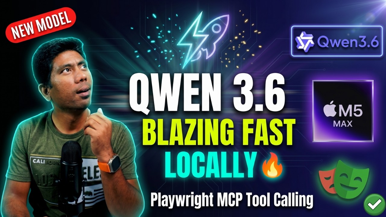 Qwen3.6 on M5 Max is INSANE 🔥 | Agentic Coding + Playwright MCP Tool Calling