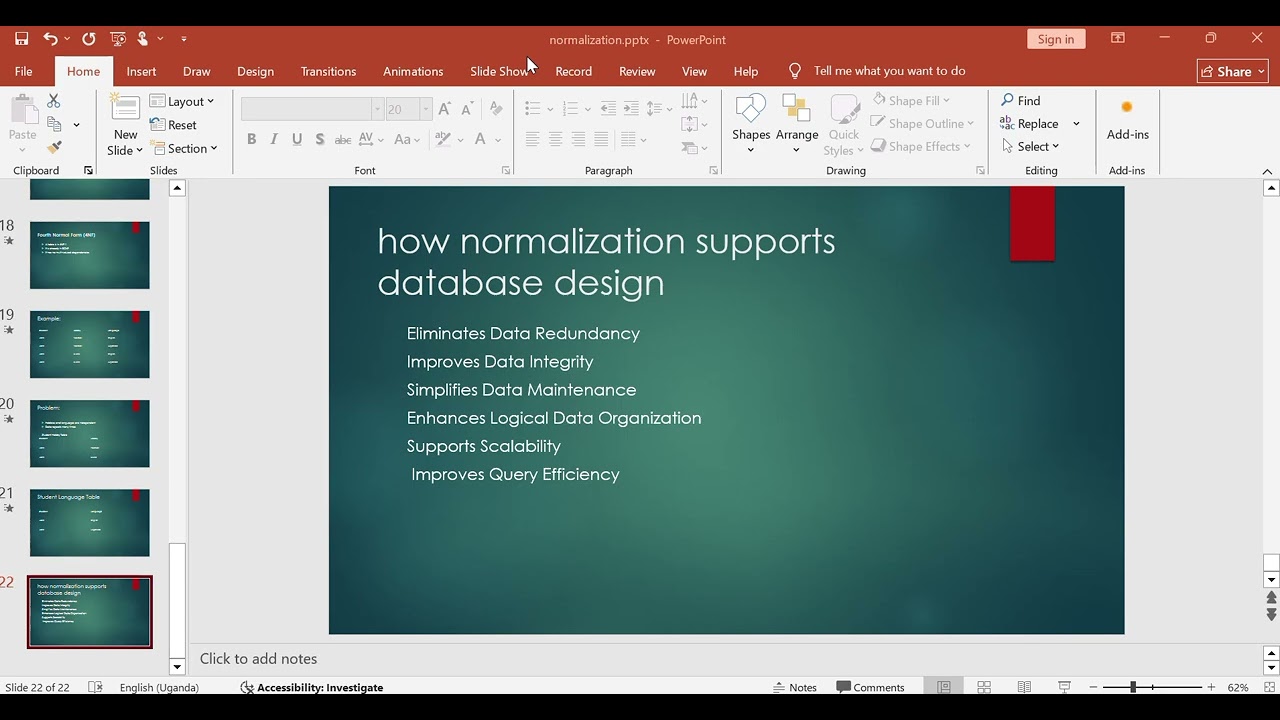 Normalization part 2