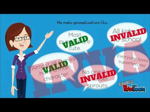 GENERALIZATIONS
